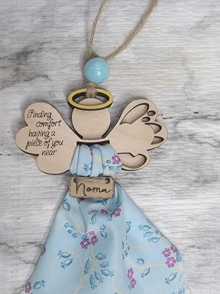 Memorial Angel Ornaments or Rearview Mirror Hangers DIY - TnE Creations
